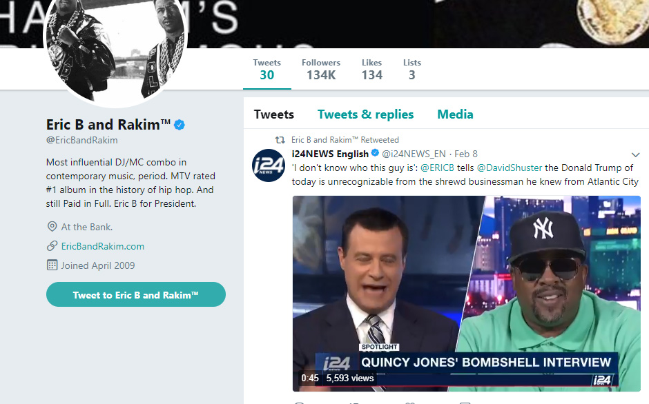 What the Hell Is Going on With Eric B. & Rakim’s Twitter? – DJBooth